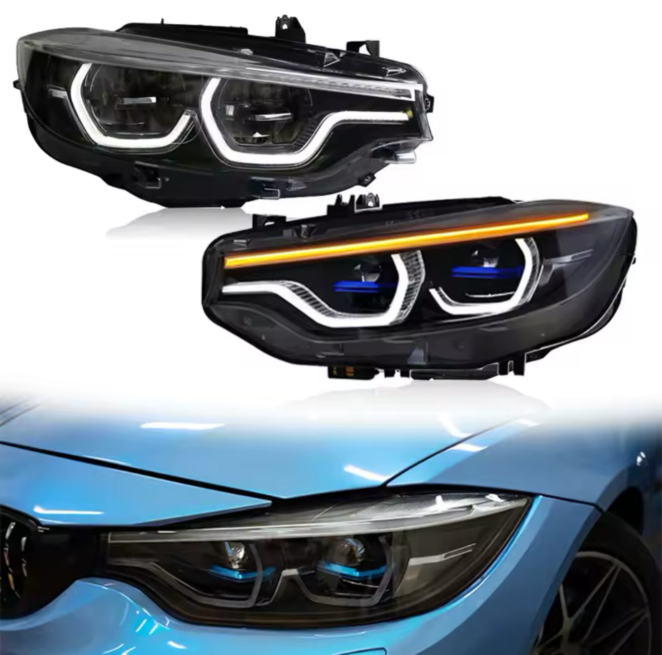 BMW 4 Series F32 & M4 LED Upgrade Headlight 2012-2019 – AutoModz Garage